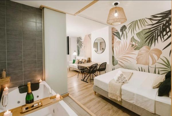 Suite Tropicale Avec Baignoire Balnéo Saint-étienne - Saint-Étienne