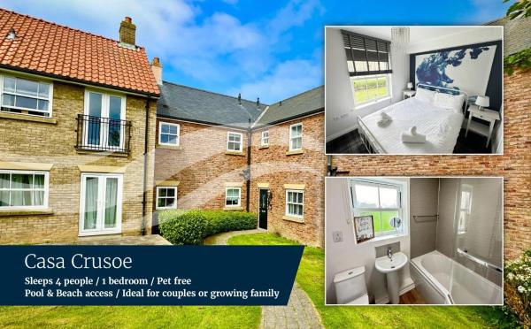 Casa Crusoe - Part Of The The Bay Filey Holiday Village With Pool, Gym And Direct Beach Access, Pub, Restaurant, Tennis And Meadows Walks - Hunmanby
