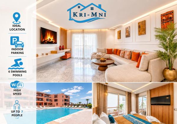 Kri-mni Luxury 2 Bedroom Pools Terrace Av Mouhamed Iv - Marrakesch