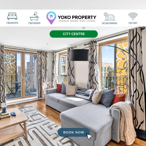 Beautiful Flat • City Centre • Balcony • Secure Parking • Sky Tv • Super-fast Wifi • Yoko Property - Milton Keynes