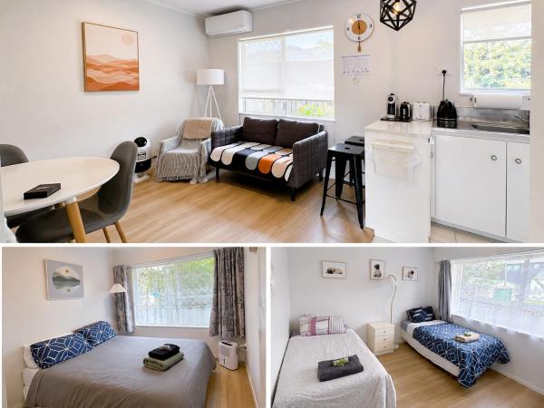 Bright Eden Park Two Bed Townhouse Private Parking - 오클랜드