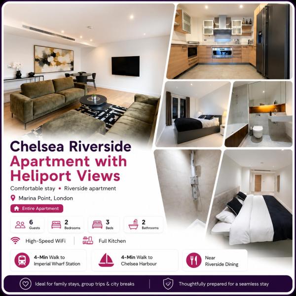 Chelsea Riverside Apartment With Heliport Views - Kingston-upon-Thames