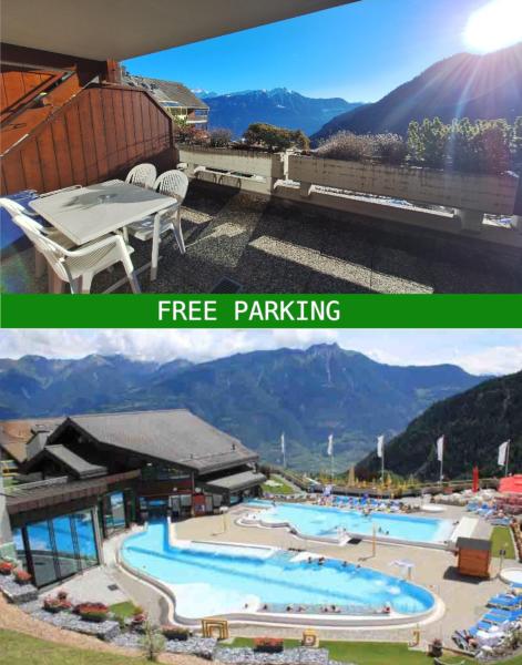 Centre Thermal - Studio Sud Avec Grande Terrasse - Martigny