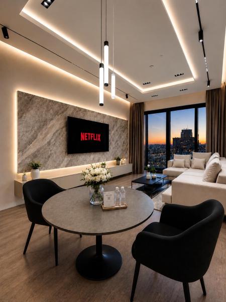 3-комнатная квартира в Nest One с видом на Tashkent City Park - Tashkent