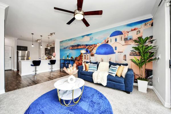 Santorini - 2br - Nrg - Med Center - Pool - Gym - Sleep 6 - Bellaire, TX
