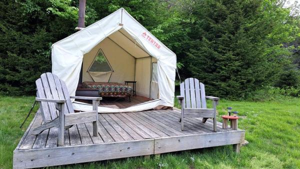 Secluded Glamping Tent With Trout Stream Near Great Northern Catskills In Elka Park, New York - Dutchess County, NY
