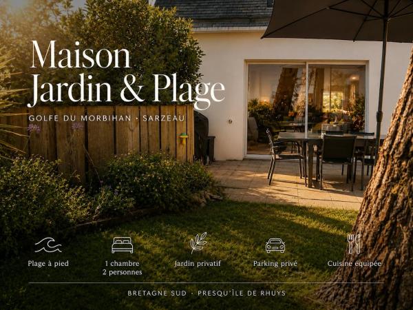 Maison Jardin Et Plage - Golfe Du Morbihan - Sarzeau