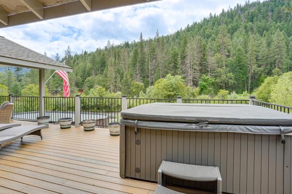 Pool & Dual Decks! Modern Trinity River Retreat - Weaverville, CA