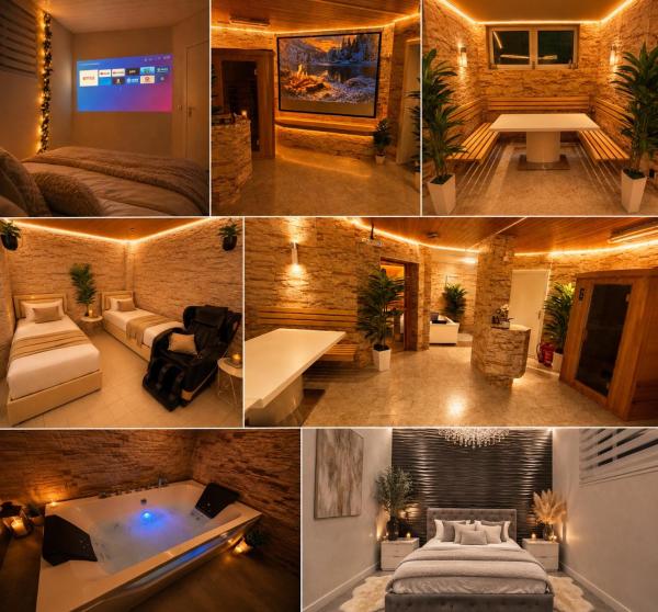Vip Wellness Oase Mit 3zi Sauna Whirlpool Und Vielem Mehr - Aspach