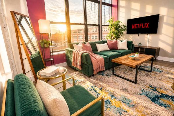 South Loop 2br Corner Unit With Natural Light, Optional Parking And Guest Access Near Downtown Chicago And Mccormick Place - Chicago, IL