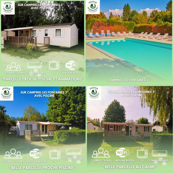 Séjour Normandie - 3 Mobilhomes Premium 3ch-6p Avec Clim, Tv & Wifi Dans L'eure - Dreux