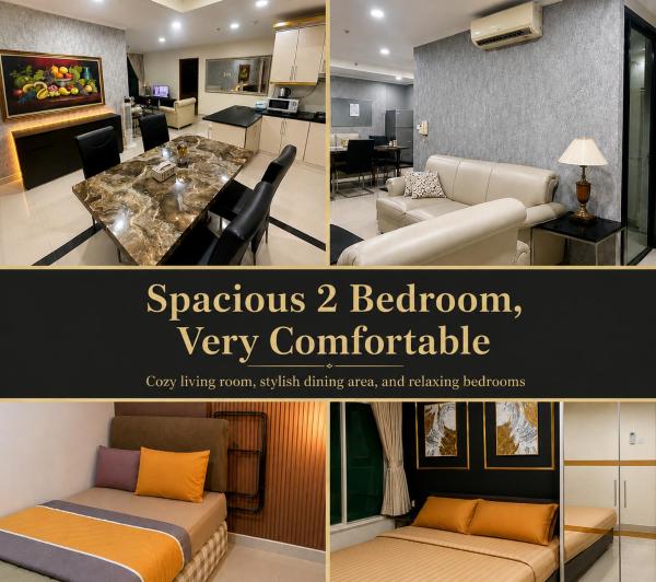Spacious Living Room Hampton's Park Apartment - Kemang