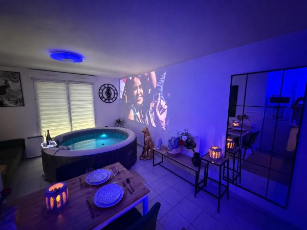 Suite Eden Spa, Appart'hôtel Bien êTre , Patio De Standing Barbecue - Tv Xl Cinésport, Lit Q-size, Wifi, P-gratuit En Résidence - Frankreich