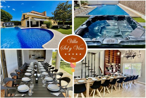Villa Sol Y Vino I Piscina Salada I Jacuzzi Spa I Bbq I Ps5 I Aircon I Luxury & Privacy Jerez - Jerez de la Frontera