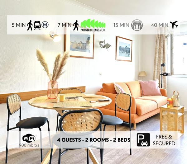 Sublime Appartement 2 Pièces Avec Terrasse Climatisé- 5min Direct Paris - Free Parking - ベルサイユ