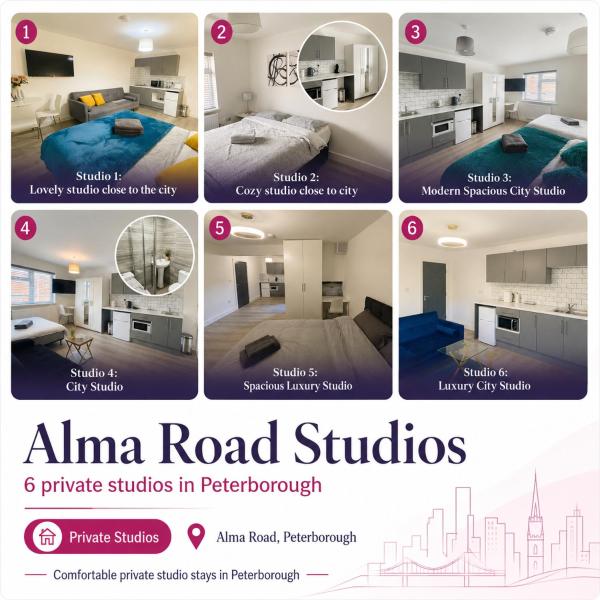 Roomello Luxury City Studios - Peterborough