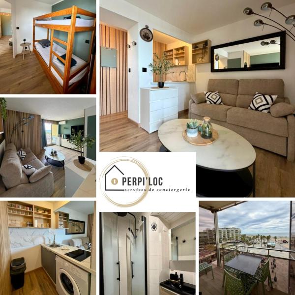 Beach Apartment For 4 People - Air Conditioning - Wi-fi - Parking - Canet-en-Roussillon