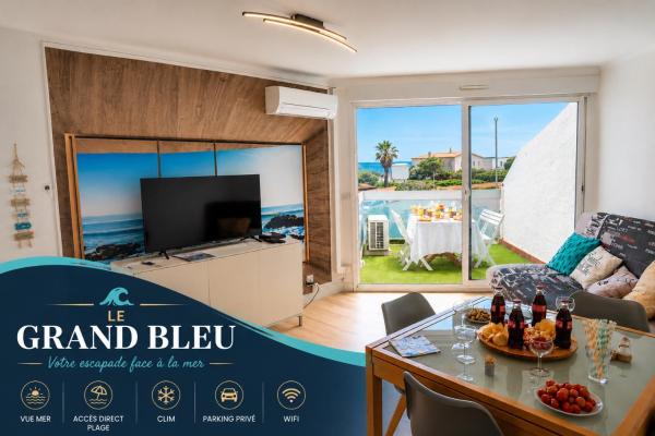 Le Grand Bleu - Vue Mer - Accès Plage - Parking -Clim -Wifi - Saint-Laurent-de-la-Salanque