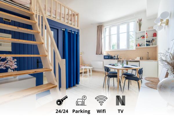 Studio Chic Et Lumineux 4 Pers Avec Parking Privé - Tours