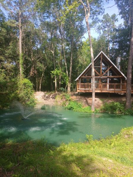 Waterfront Texas Cabin In A Magical Forest Resort - Bernhardt Winery, Plantersville
