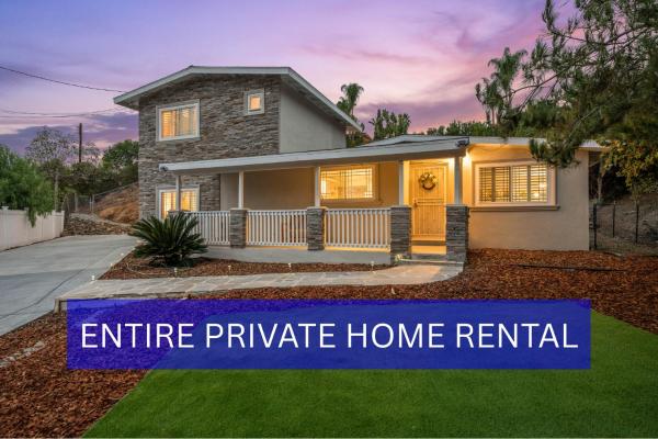 Entire Private Home With 4 Bedrooms 2 Bathrooms, 6 Beds, King Bed, 6 Parking, Big Yard, Available Now - Lakeside, CA