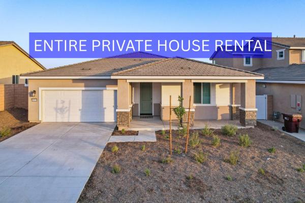 Entire Private House With 4 Bedroom, 2 Bath, Garage, Ranch Style, Gated Yard, Available Now - Menifee, CA