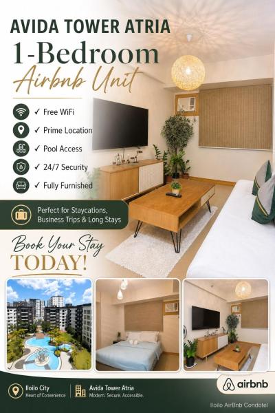 Spacious 1-bedroom Unit In Atria Prime Location - Iloilo City