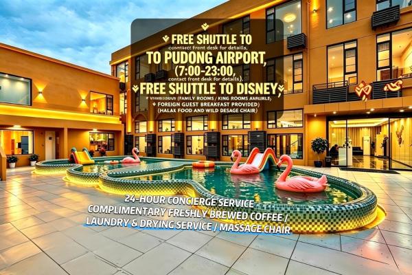 初心莫舍酒店Chuxin Moshe Hotel Shanghai Shanghai International Tourism Resort Branchfree Shuttle To Shanghai Airport Disneyland Heartshaped Outdoor Infinity Pool Freshly Ground Coffee Laundry Service Massage Chairs Breakfast For Foreign - Šanghaj