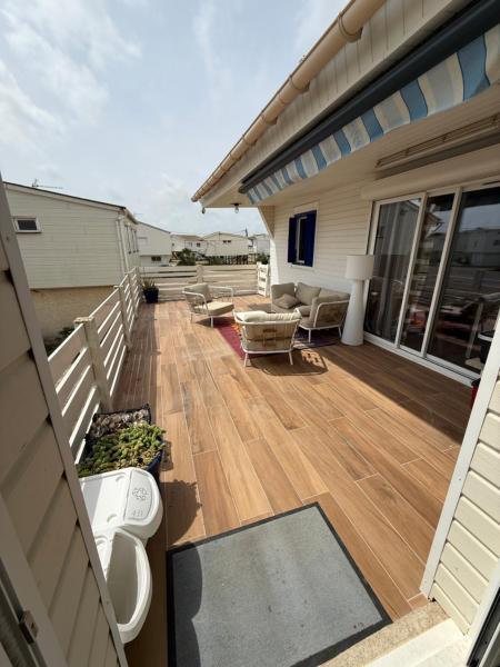 Charmant Chalet Rangée 10 Climatisé Pour 5 Pers Avec Prise Green’up - Gruissan