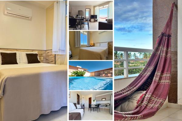 2 Quartos Em Condomínio Tranquilo Com Piscina Estacionamento Coberto – Parquinho Para Criancas - Cozinha Completa, Ventilado, Nascente, Ar Condicionado – 800m Da Praia Do Porto Das Dunas E Beach Parque - Ceará - Fortaleza