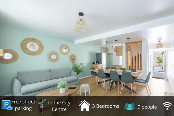 Maison Chic Centre-ville 3ch & Terrasse - Reims