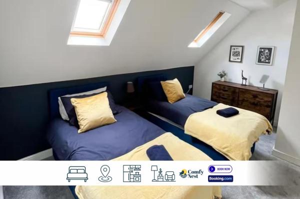 5 Bd 25 Bath Parking Wifi - Derby