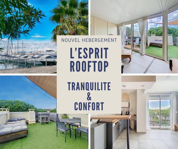 Nouvel Hébergement - L'esprit Rooftop - Terrasse Parking Wifi & Climatisation -- A 2min De Parc Aquatique, Lac & Plage -- Reservez Vite ! - La Grande-Motte