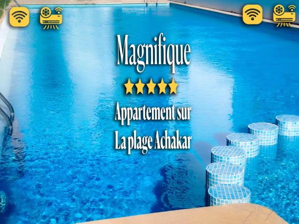 Apartement De Luxe Sur La Plage De Achakar Complexe Avec Piscine N2 - Tangier