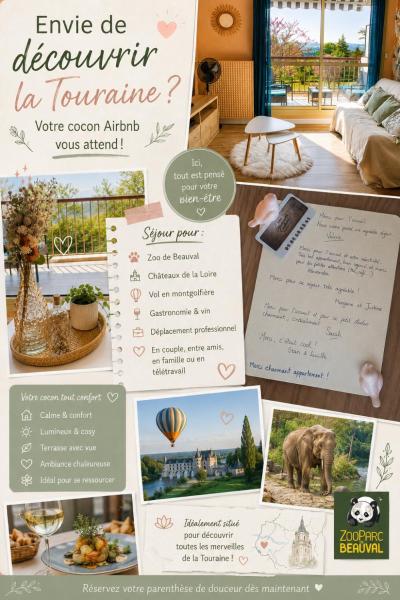 Studio Cosy Avec Parking, Proche Zoo De Beauval & Chenonceau - Montrichard