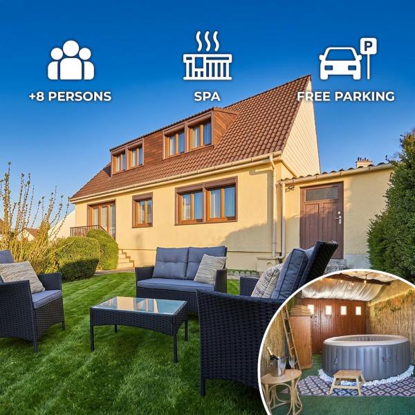 Family, House, Spa, Garden, Parking - Reims