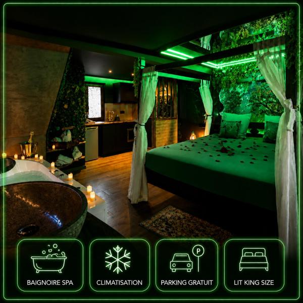La Forêt Enchantée - Chambre à Thème Love Room Jacuzzi - ÉVasion Pour Deux - Bischwiller