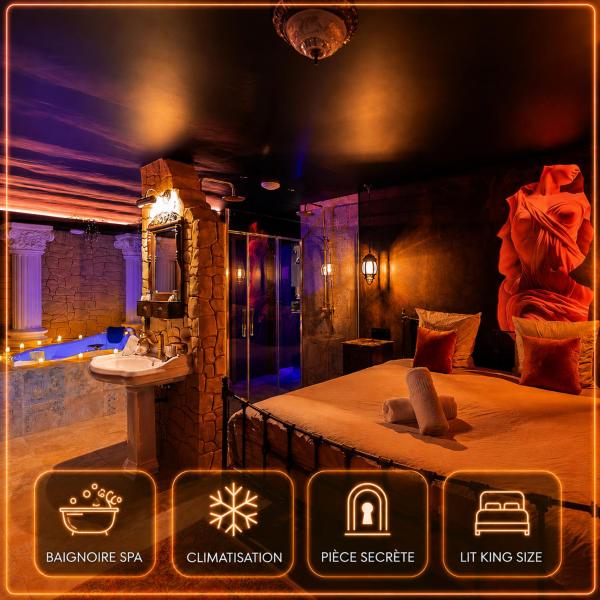 La Suite De Vénus - Chambre à Thème Love Room Jacuzzi Et Pièce Secrète - ÉVasion Pour Deux - Haguenau