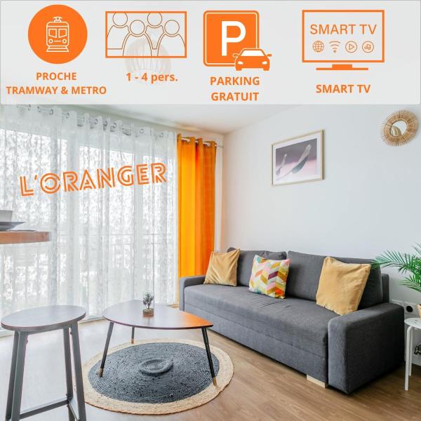 L'oranger Cosy, Moderne, Parking Privé, Proche Tramway - Saint-Ouen