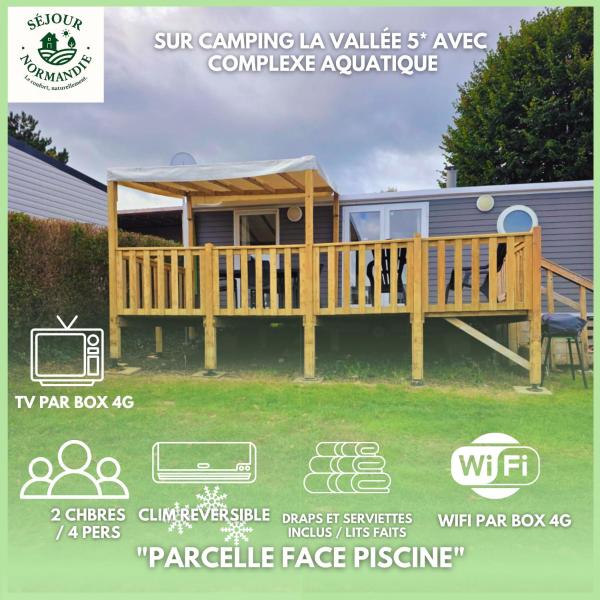 Séjour Normandie - Houlgate - Mobilhome Premium 2ch-4p Avec Clim, Wifi, Tv Et Linge - Camping 5 éToiles - 123 - Dives-sur-Mer