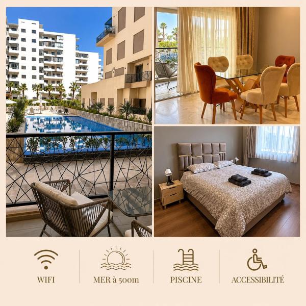 Charmant Appartement Familial Vue Piscine Proche Mer - Casablanca