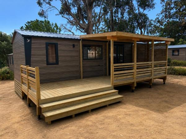 Mobil Home Luxe Neuf 35m2 Clim Fibre Tv 3 Chambres 6 à 7 Personnes - Plage de Palombaggia