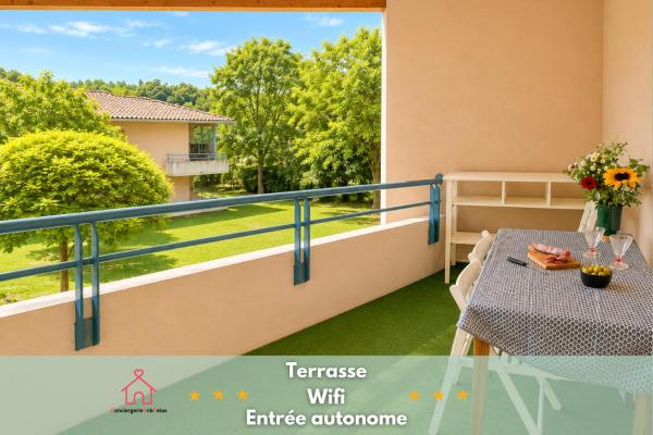 " Balcon Nature " Terrasse - Tv - Fibre - Muret
