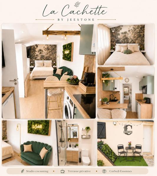 La Cachette - Studio Nature - Terrasse - Mennecy