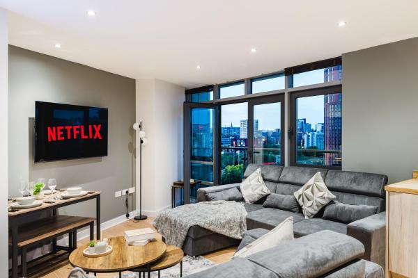 Stylish 2br - Sleeps 8 - Central Leeds - City View - Leeds