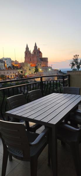 Modern Apartment With Stunning Mellieħa Church Views, Distant Seaviews & Terrace - Malta