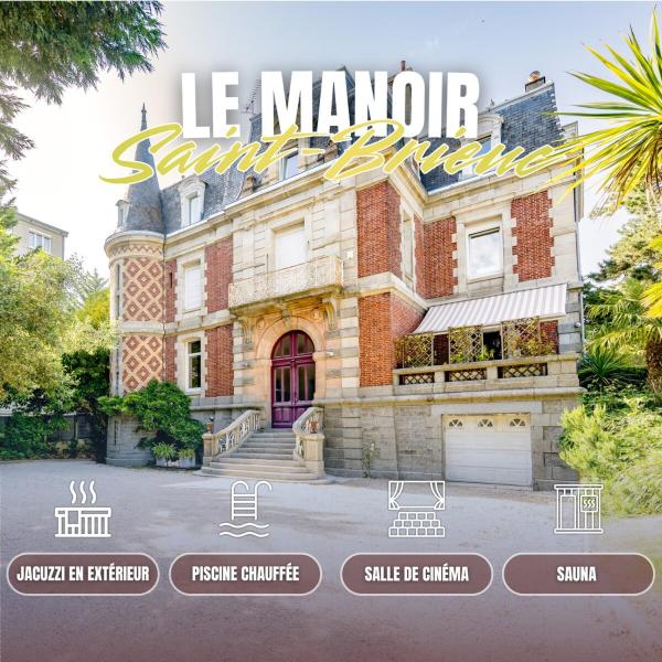 Le Manoir - Cinéma, Jacuzzi, Piscine & Sauna - Hillion