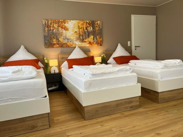Apartment Leidenberger - Nähe Rothenburg & Ansbach - 2 Schlafzimmern -5 Einzelbetten - Herrieden