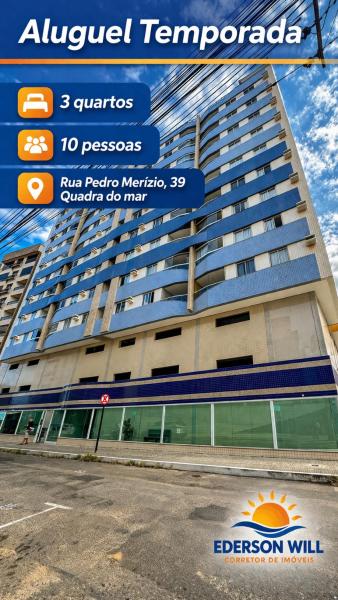 303 Clauber - Esquina Mar Com 3 Quartos, 1 Suite, 1 Vaga Portaria 24hrs. - Guarapari