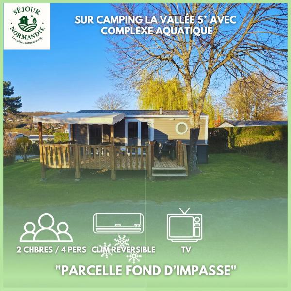 Séjour Normandie - Houlgate - Mobilhome Confort 2ch-4p Avec Clim - Camping 5 éToiles - H158 - Dives-sur-Mer